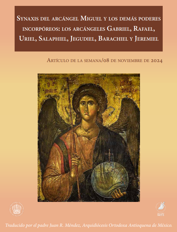 Synaxis Del Arcángel Miguel Y Los Demás Poderes Incorpóreos Los